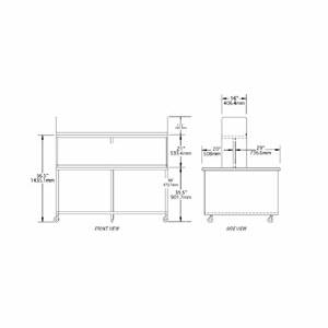 Eagle Group PIC84R Commercial Stainless Pizza Cut-N-Pack Work Table 50 ...