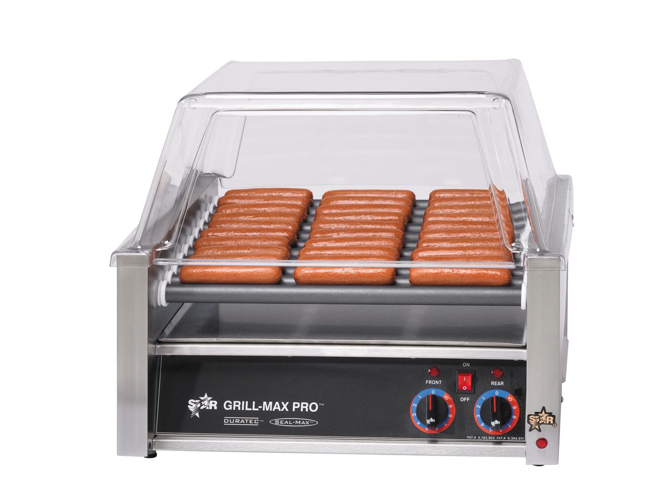 Star 30SC Infinite Control 30 Hot Dog Roller Grill w/ Duratec Rollers