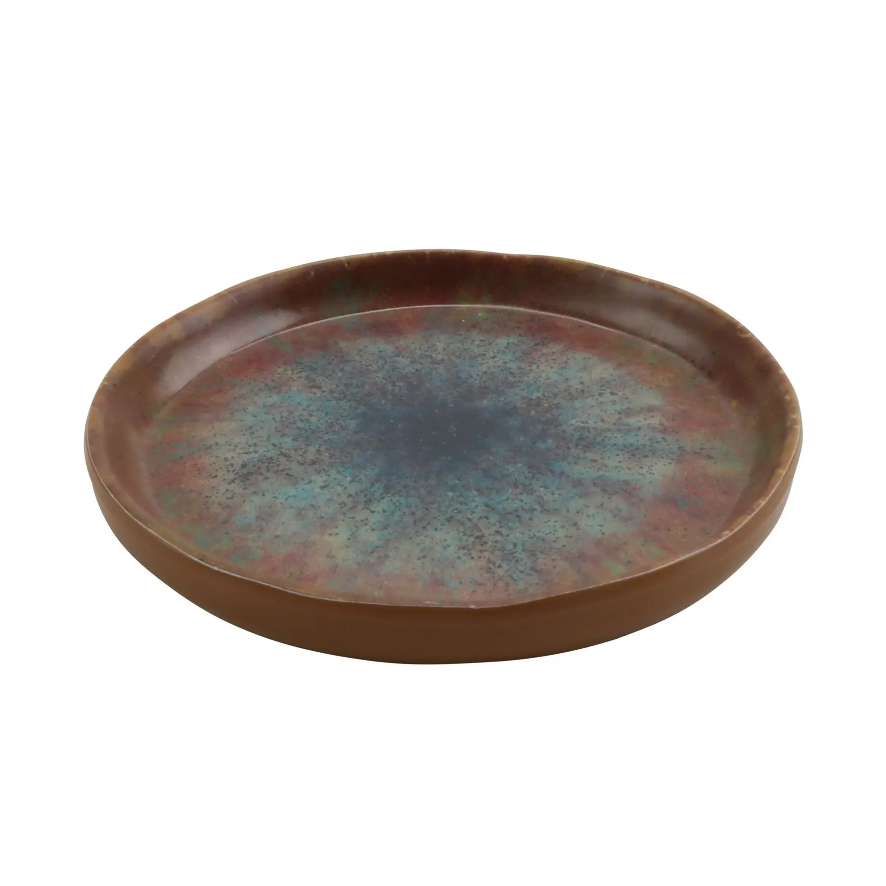 GET 20038-CAI Chefoward Clay Azula Melamine 4" dia. Plate - 2 Doz