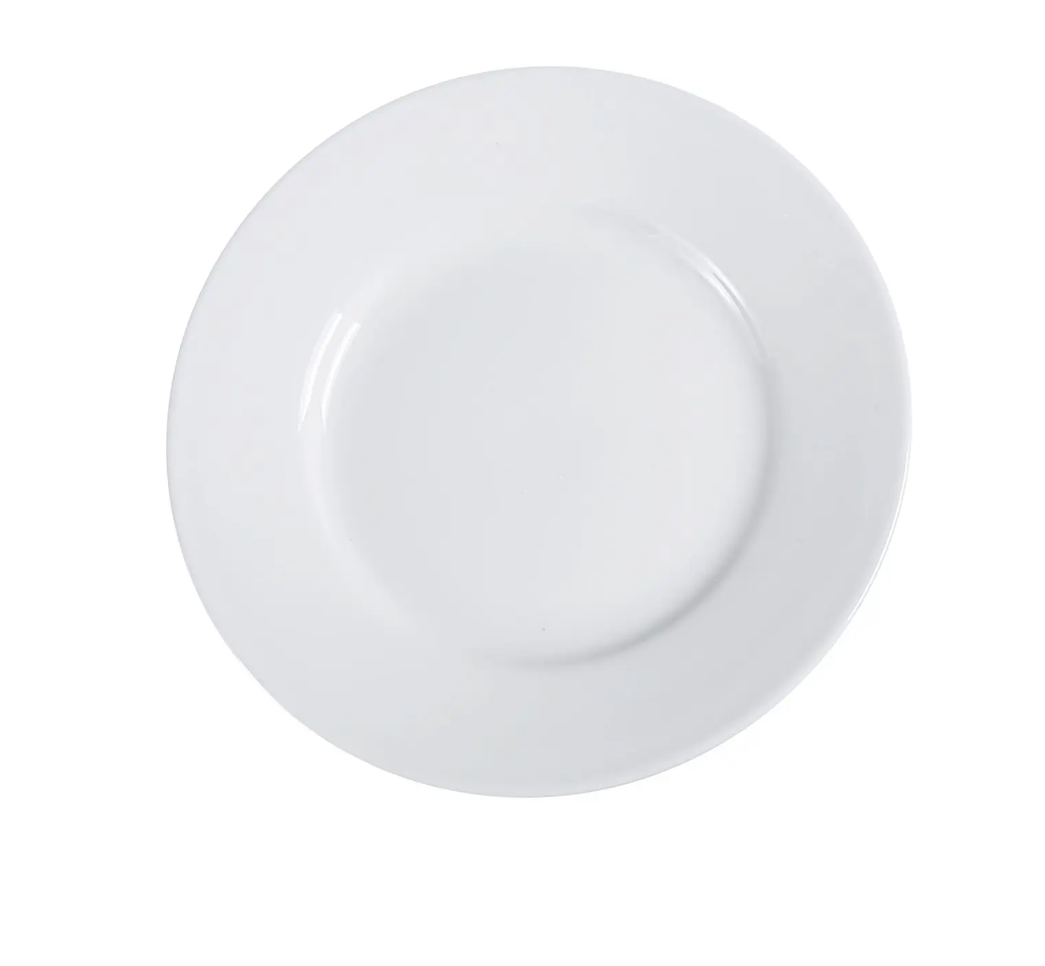 Yanco China AC-22 Abco Super White Porcelain 8.25" dia. Wide Rim Plate ...