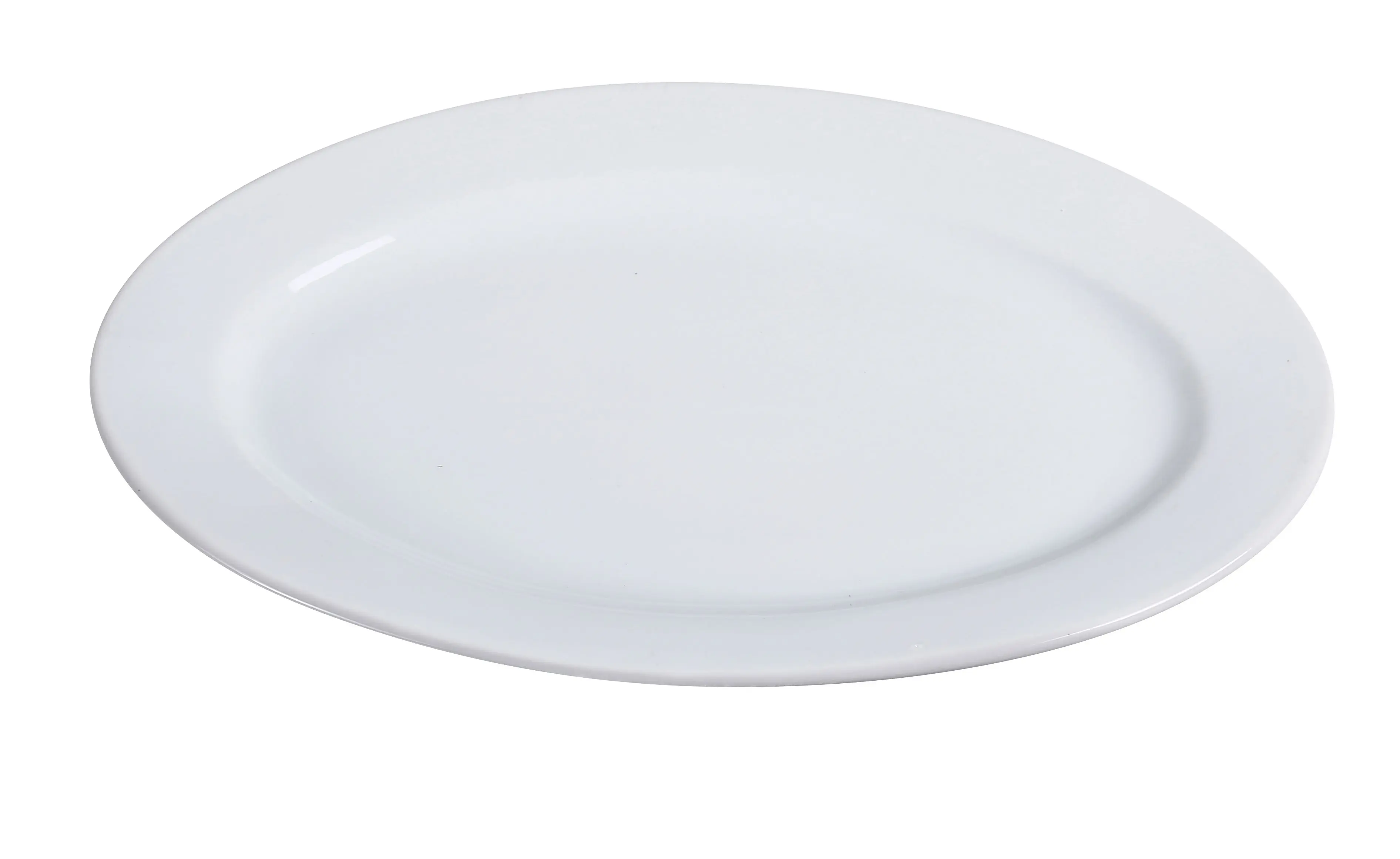 Yanco China AC-51 Abco Super White Porcelain 15" x 10.5" Oval Platter ...