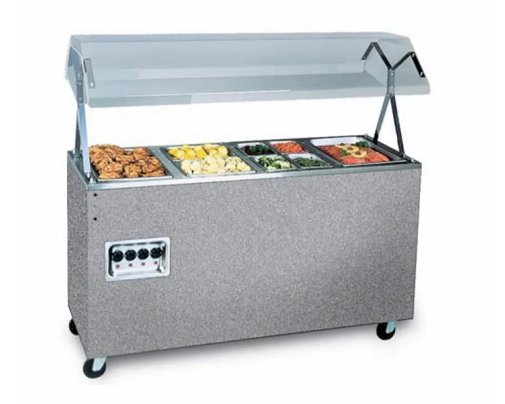 Vollrath 39710 Affordable Portable 60" (4) Well Cafeteria Station 120v