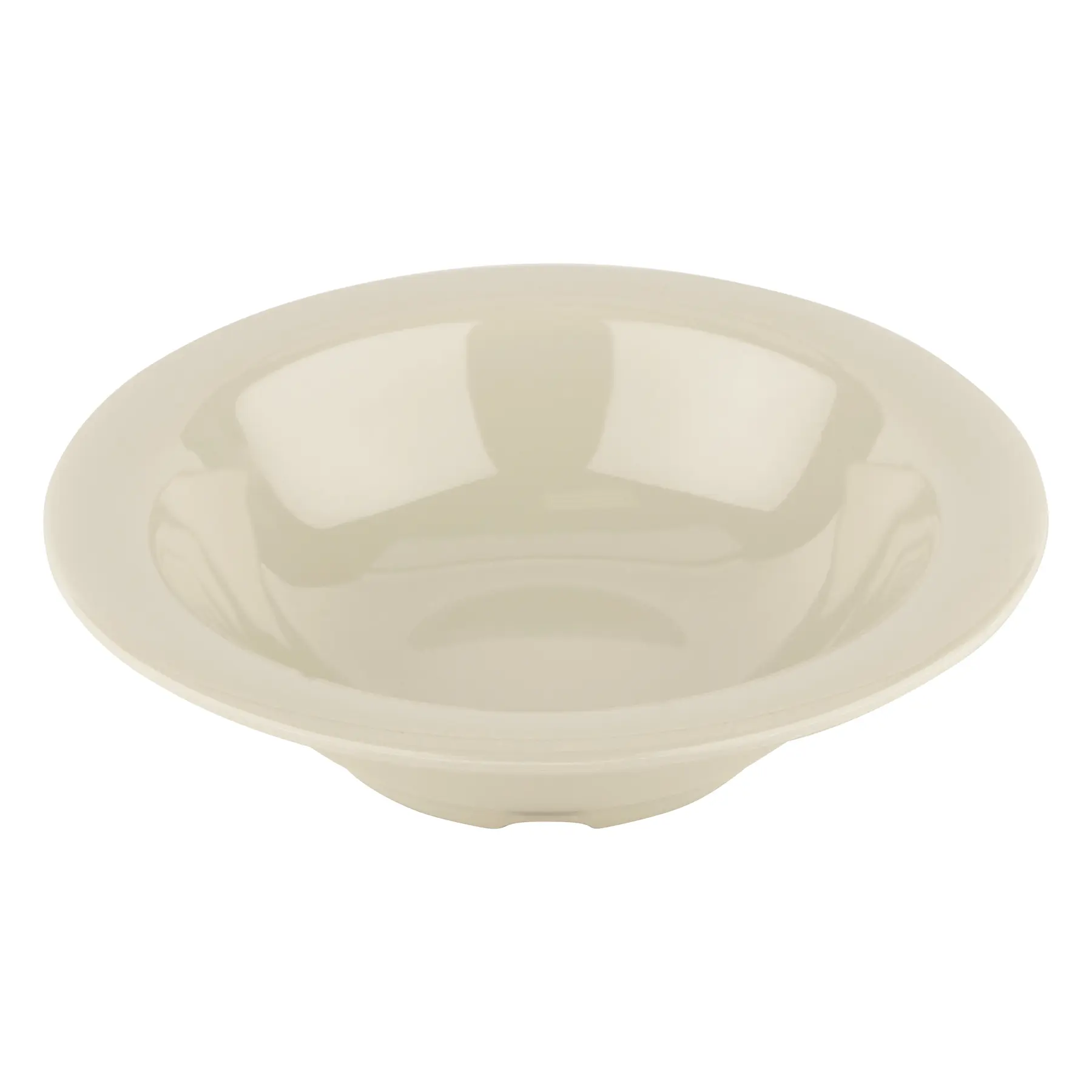 GET B-127-DI Diamond Ivory Melamine 12 oz. Narrow Rim Bowl - 2 Doz