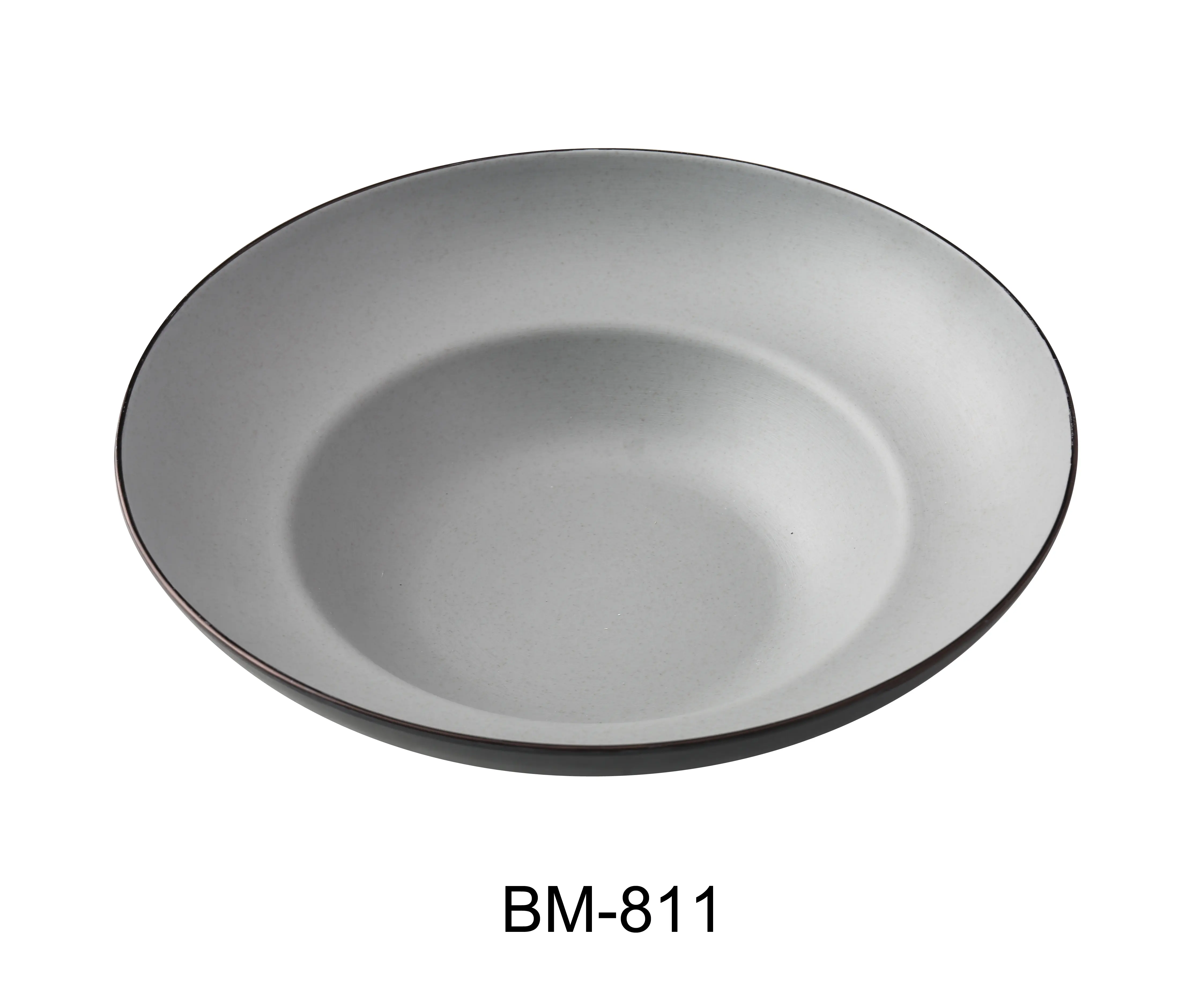 Yanco China BM-811 Birmingham Two-Tone Melamine 20 oz. Pasta Bowl - 1 Doz