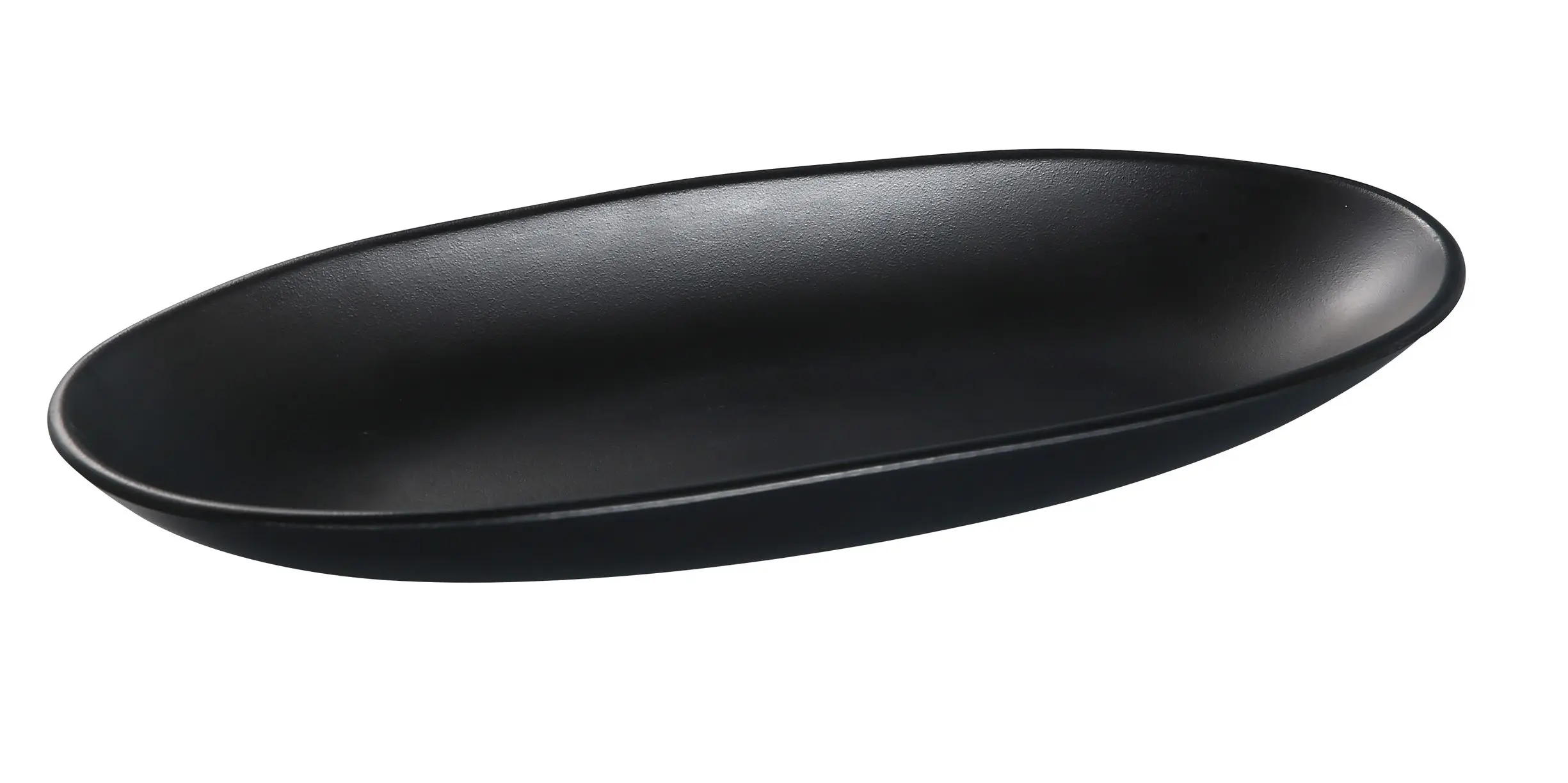 Yanco China BP-4113 Black Pearl Asian Style Melamine 12.75" x 5.5" Deep ...