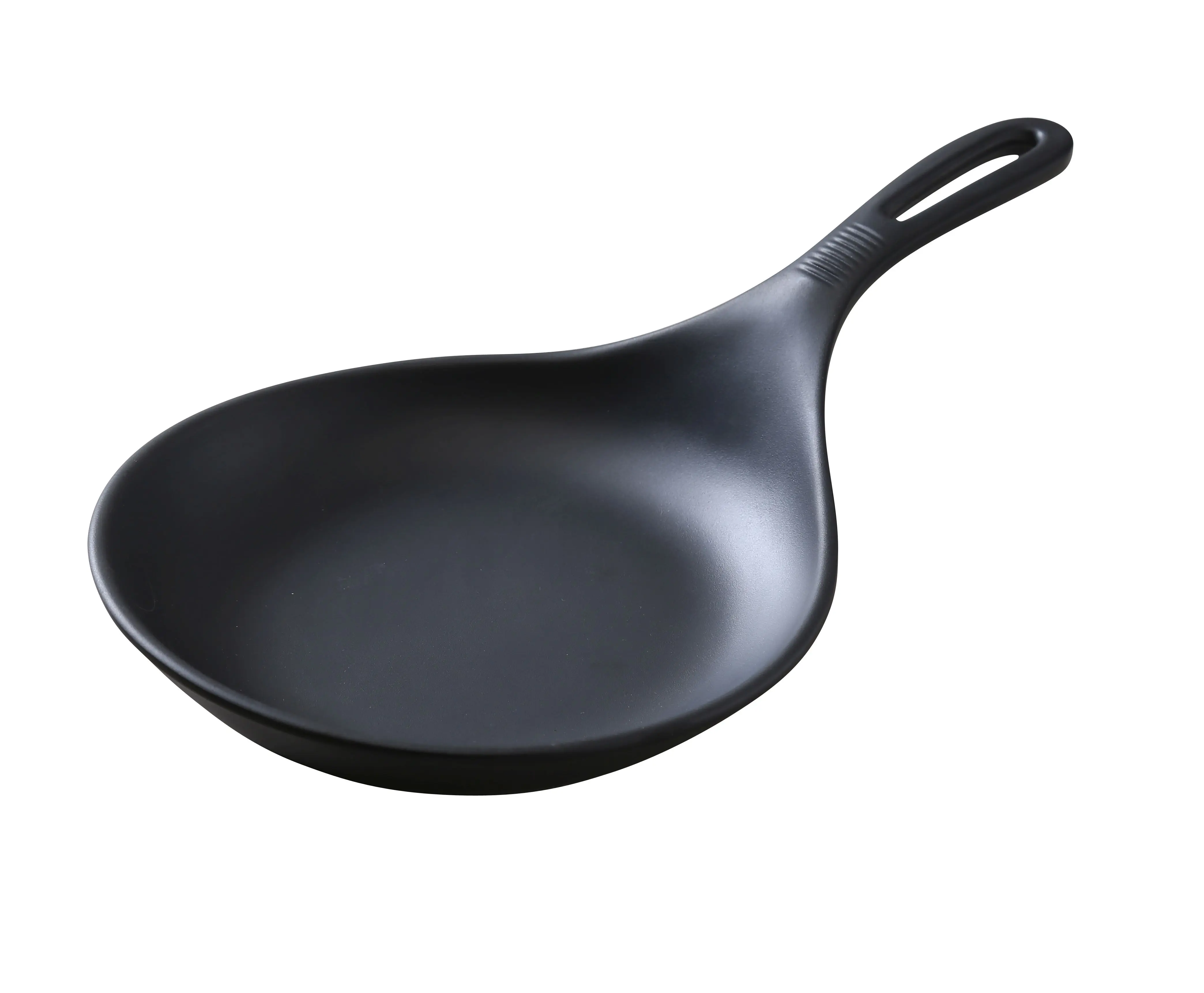 Yanco China BP-7007 Black Pearl Asian Style Melamine 12.5" x 7" Skillet ...