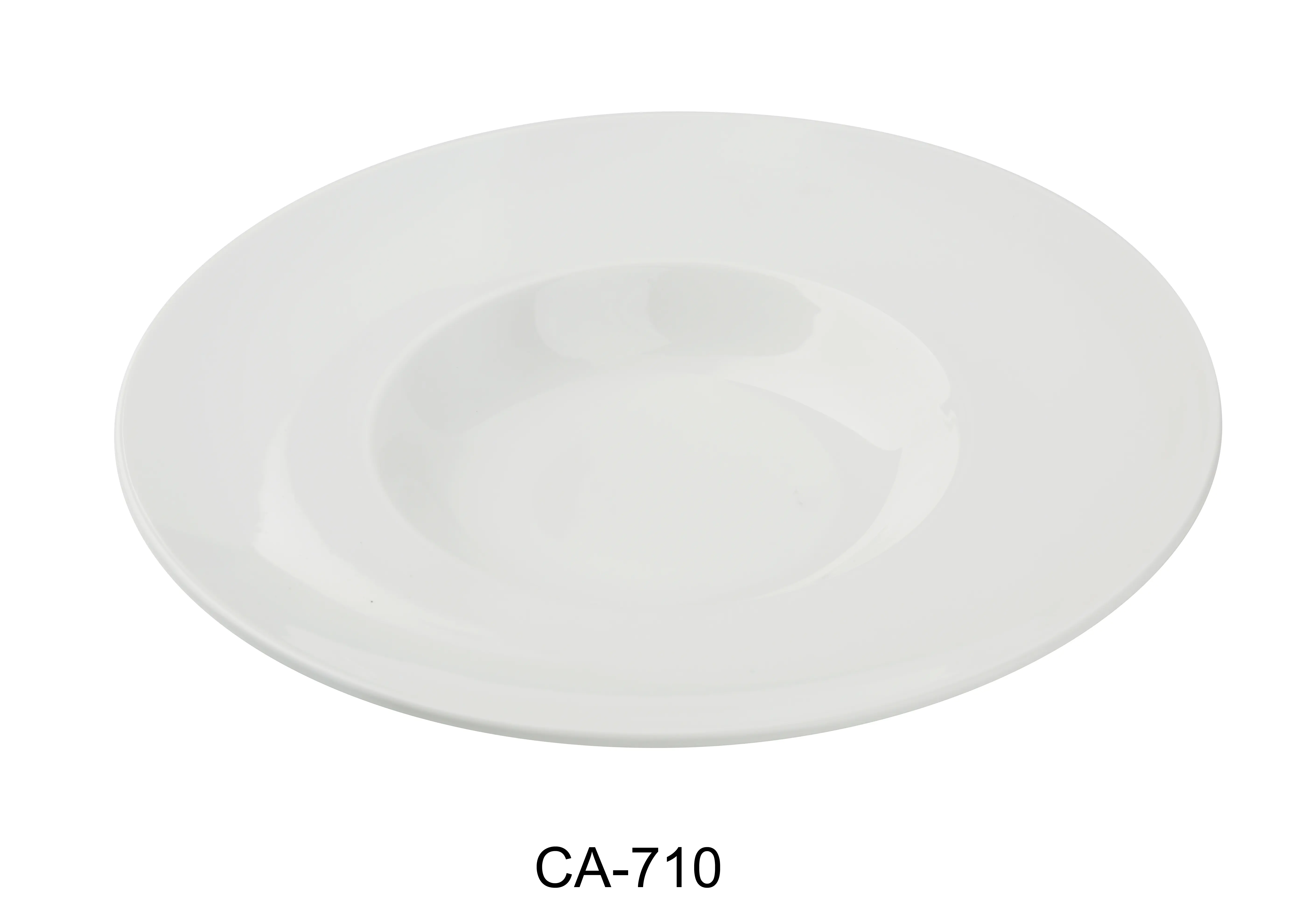 Yanco China CA-710 Cambria White Porcelain 11" dia. Mediterranean Pasta ...