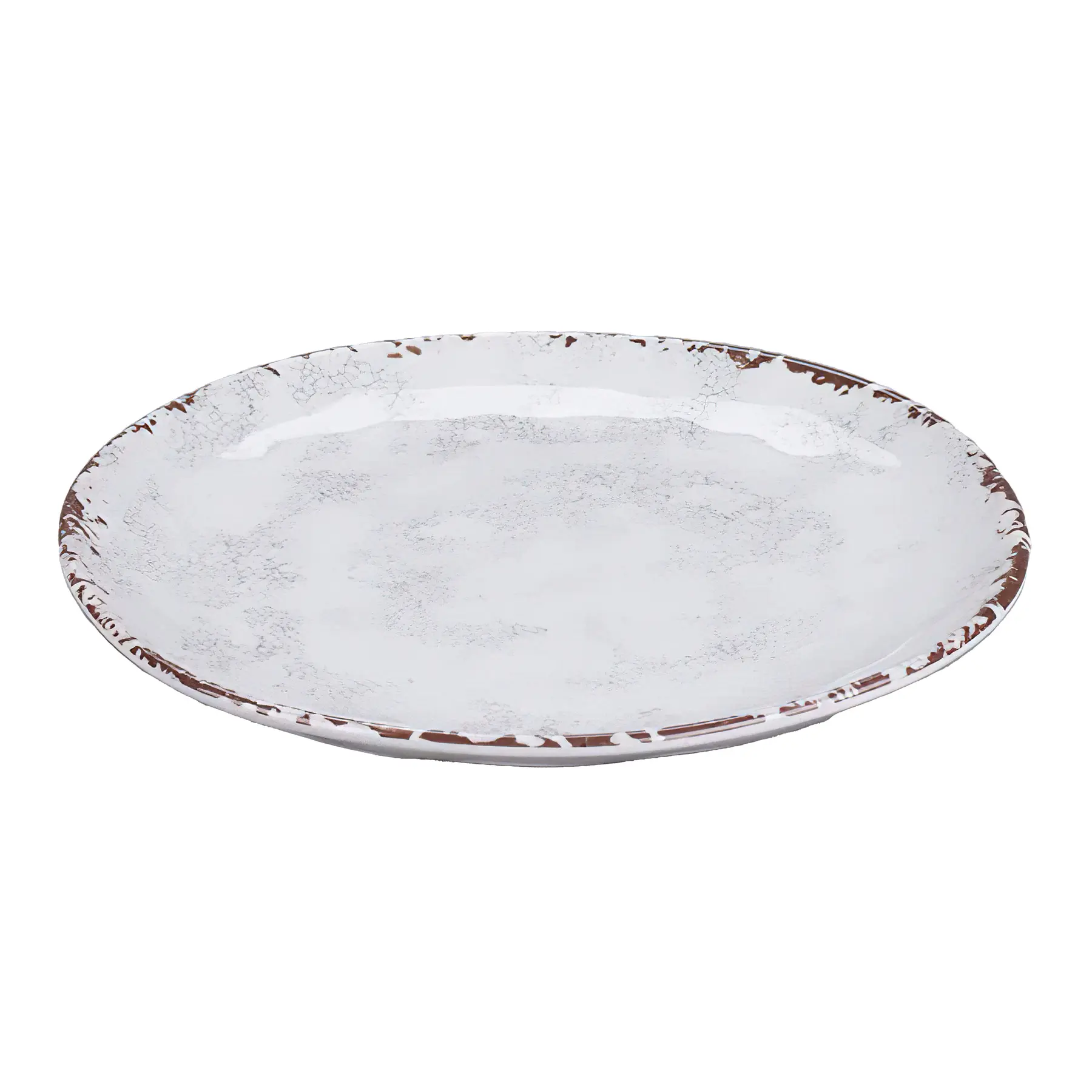 GET CS-10-FM French Mill Melamine 10.5" dia. Irregular Coupe Plate- 1 Doz