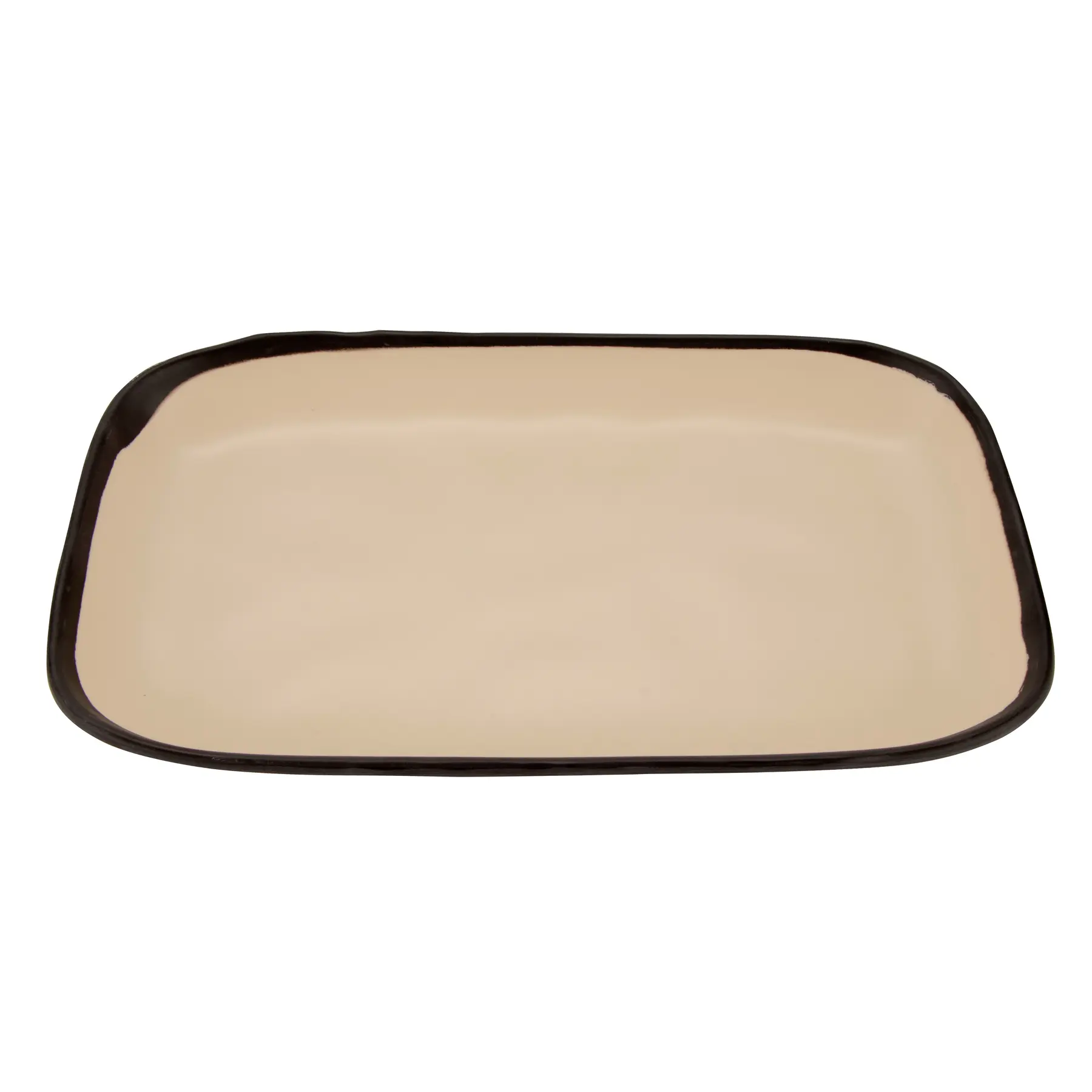GET CS-1170-MA Pottery Market Manila Melamine 12" x 7.5" Plate - 1 Doz