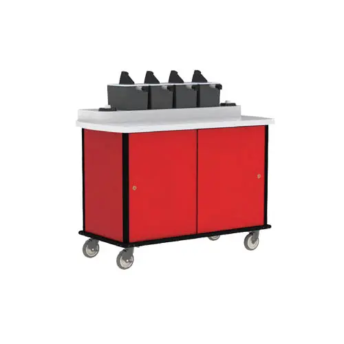 Lakeside 70510 51-1/2"Wx25"Dx50"H Condi-Express 4 Pump Condiment Cart