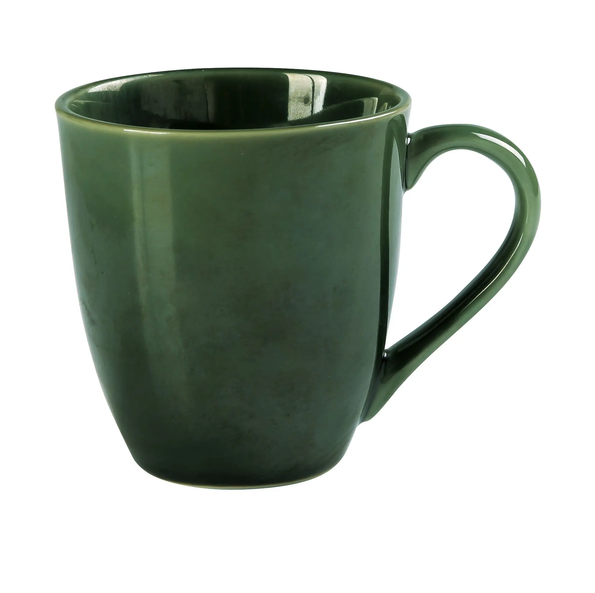 Yanco China GG-001 Green Gem Porcelain 12 oz. 3.5" dia. Mug - 3 Doz
