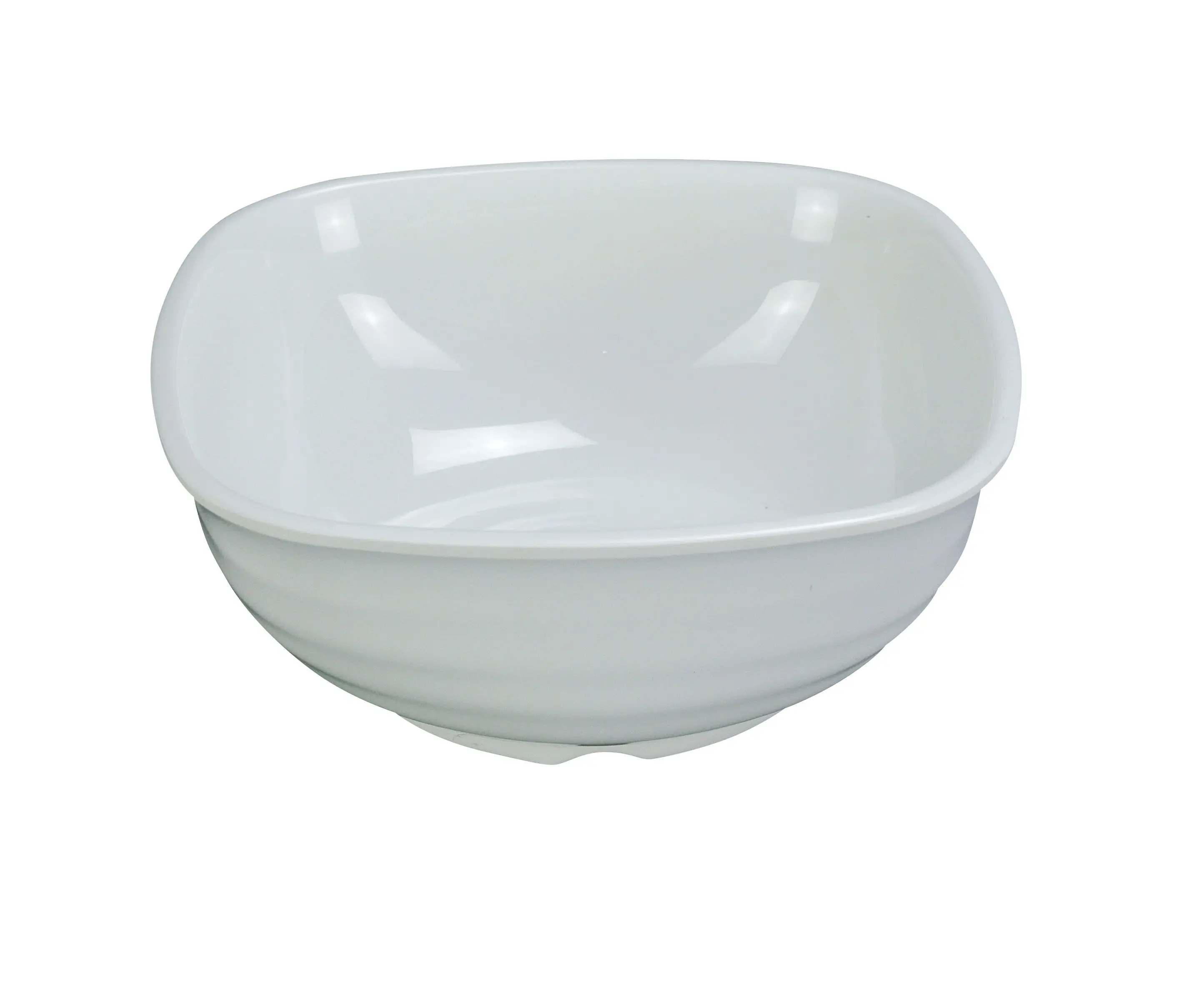 Yanco China MD-707 Milando White Melamine 32 oz. 7" x 7" Square Bowl ...