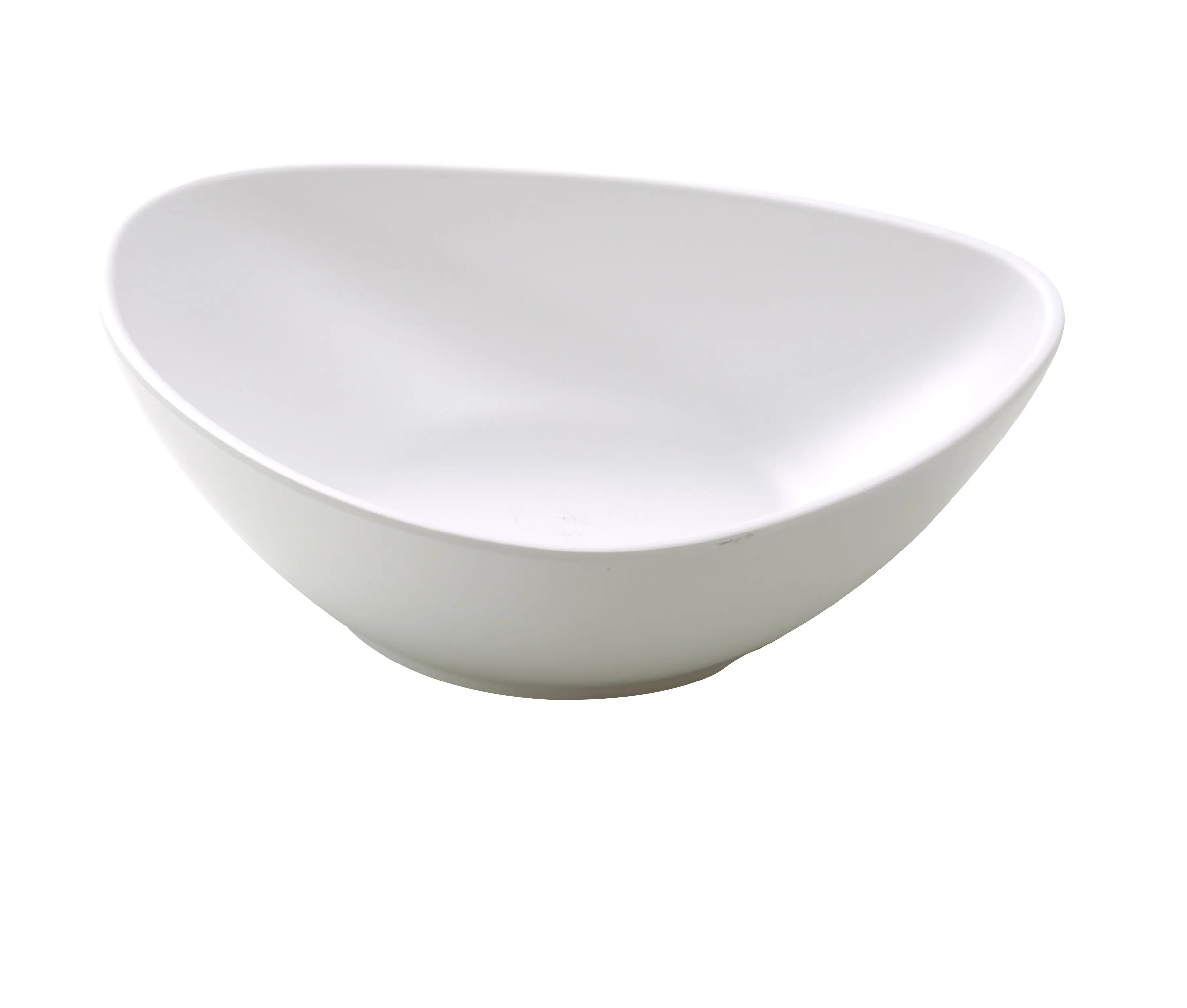 Yanco China MO-211 Moderne Matte White Melamine 60 oz. Triangular Pasta ...
