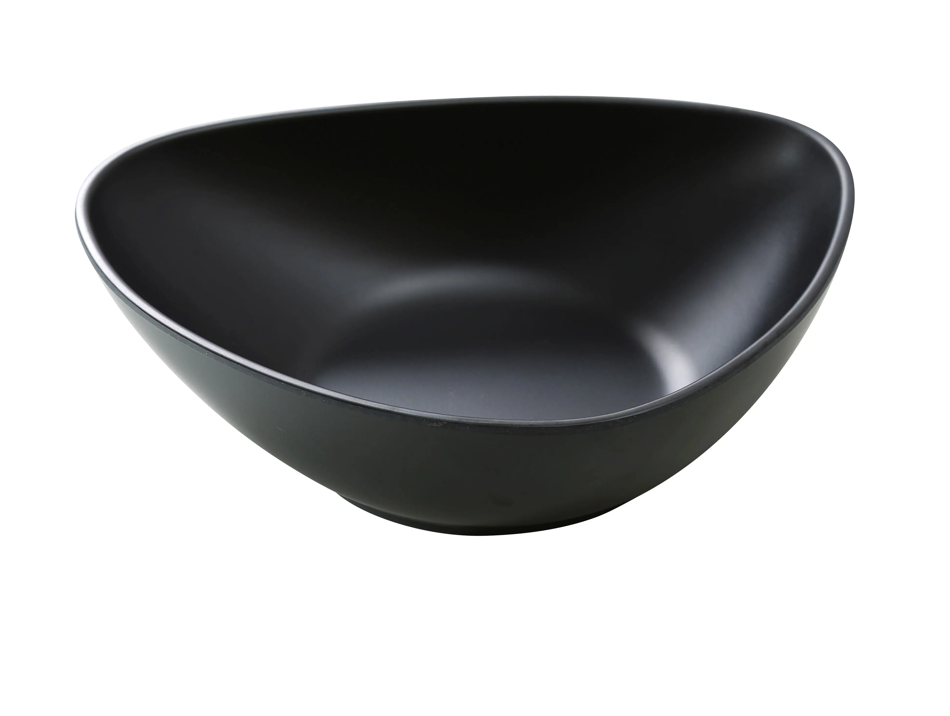Yanco China MO-211BK Moderne Matte Black Melamine 60 oz. Triangular ...