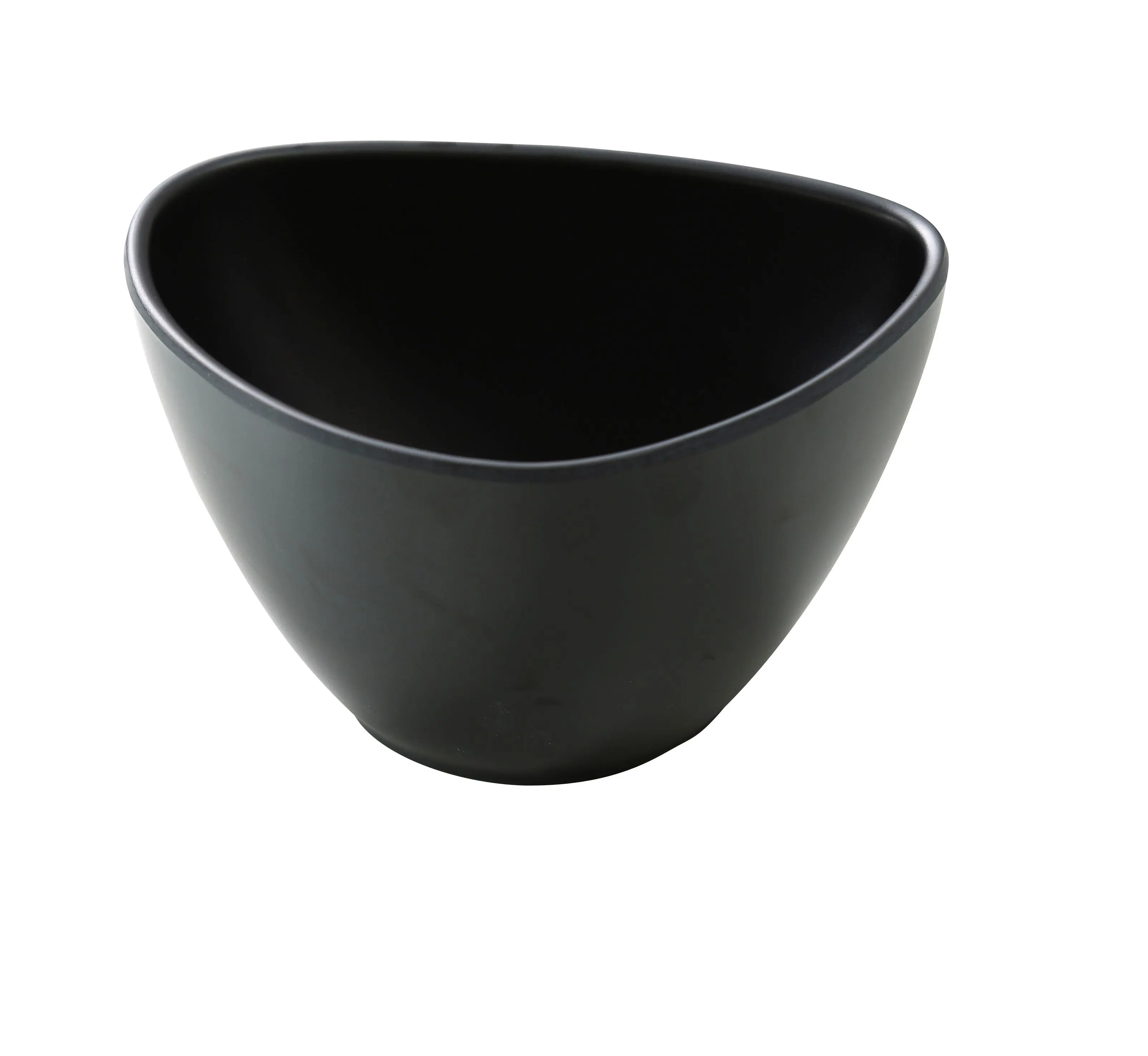 Yanco China MO-306BK Moderne Matte Black Melamine 16 oz. Triangular ...