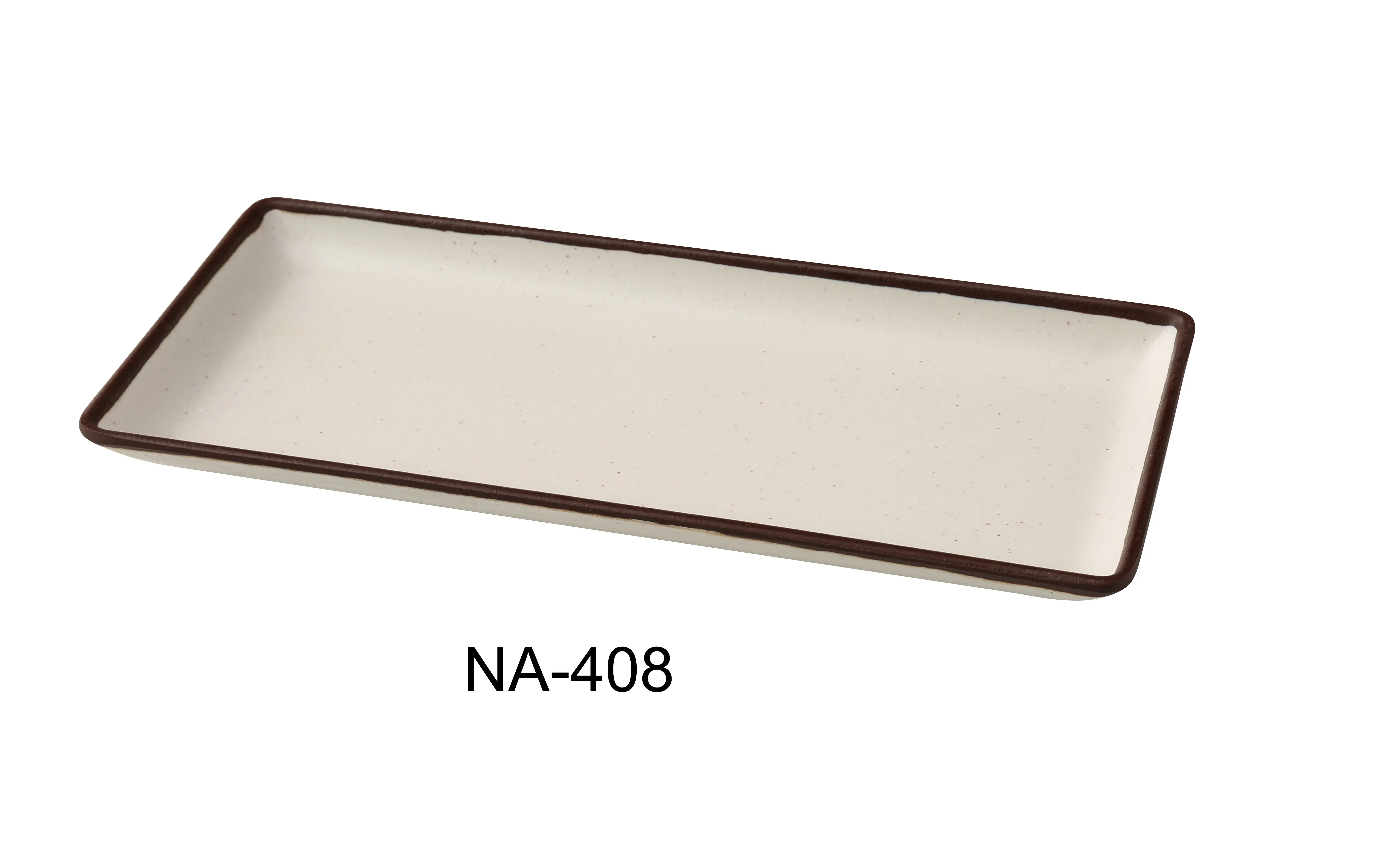 Yanco China NA-408 Nature Art White Melamine 8.5" x 3.75" Dessert Plate ...