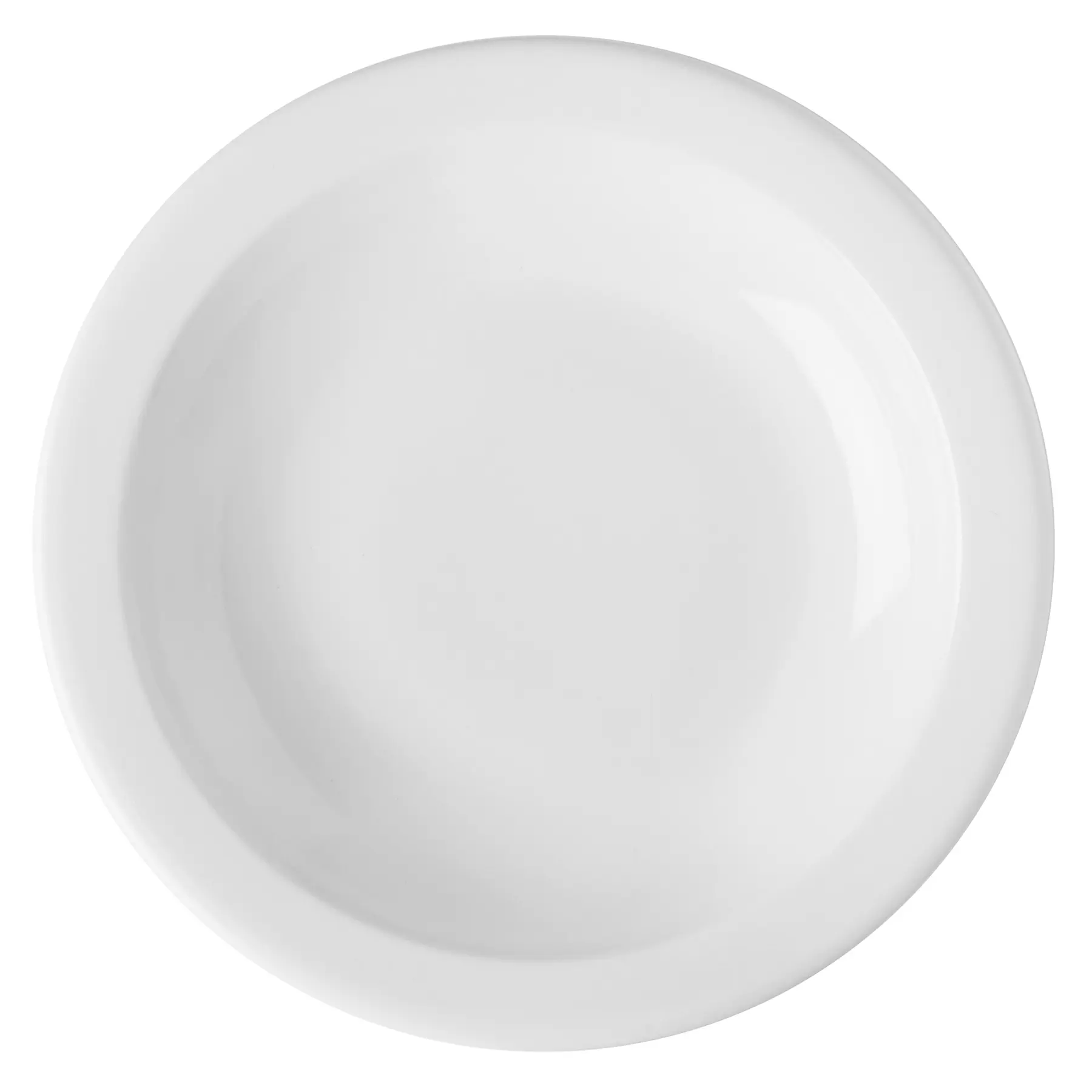 GET PA1101812024 Corona Actualite Bright White Porcelain 8" dia. Plate ...