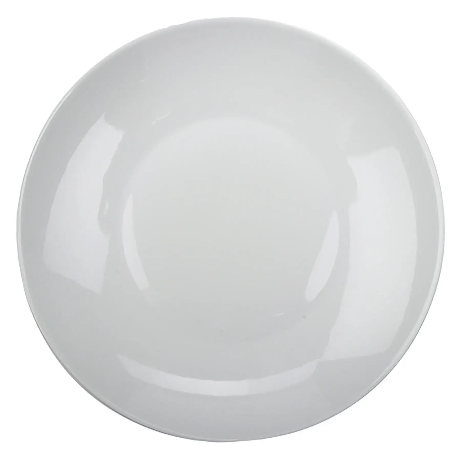 GET PA1101823112 Corona Actualite Bright White Porcelain 9.25" dia. Plate