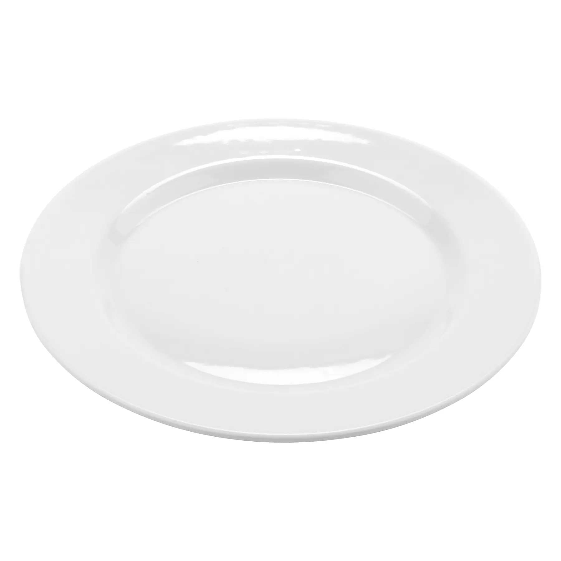 GET PA1101922724 Corona Elegance Bright White Porcelain 11" dia. Plate ...