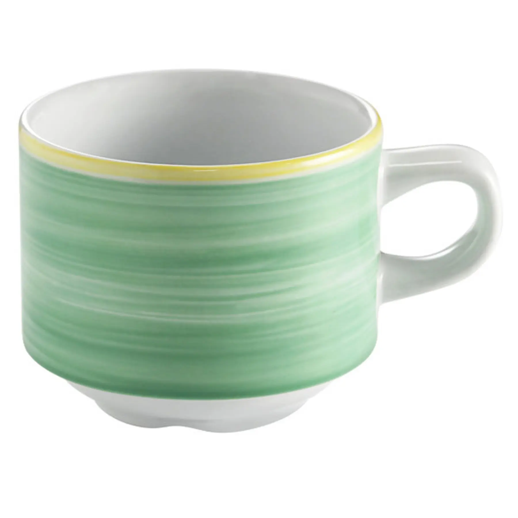 GET PA1603904324 Corona Calypso Green Porcelain 8.1 oz. Tea Cup - 2 Doz