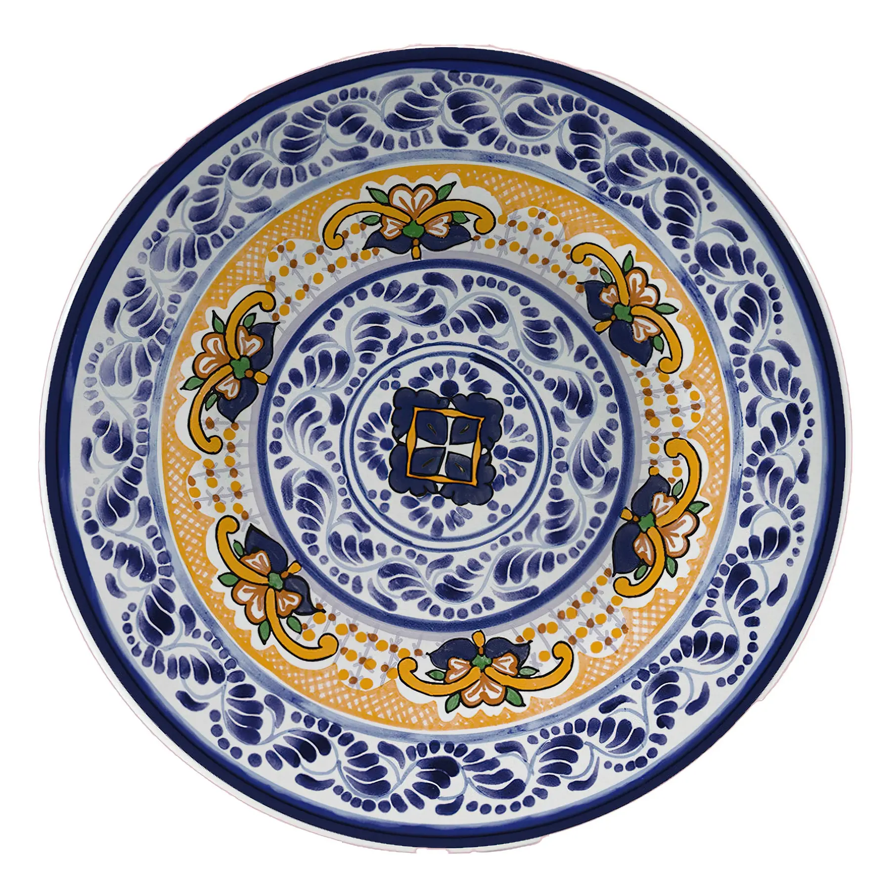 GET PA1677901424 Corona Zocalo A Porcelain 6.5" dia. Rolled Edge Plate ...