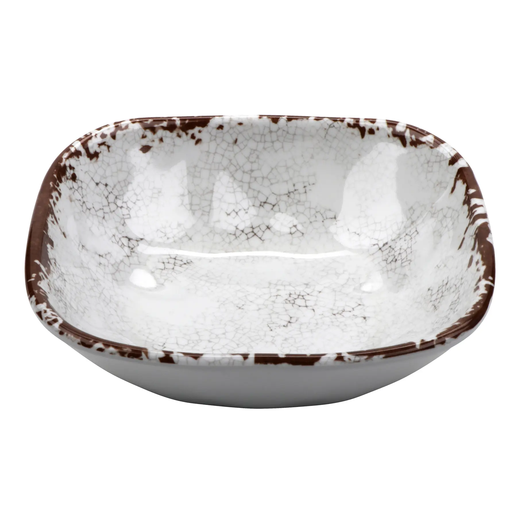 GET SB-14-FM French Mill Melamine 14 oz. 6" Square Pasta Bowl - 2 Doz
