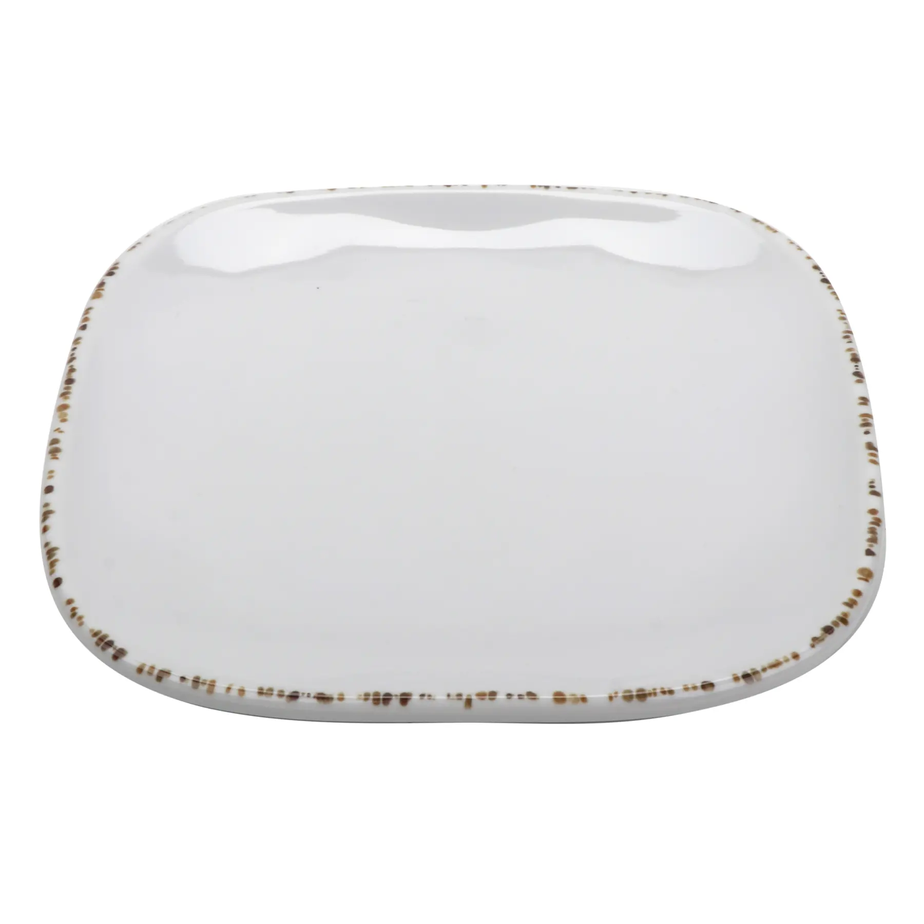 GET SCS-6-UM Urban Mill Cream Melamine 6" Irregular Square Plate - 2 Doz