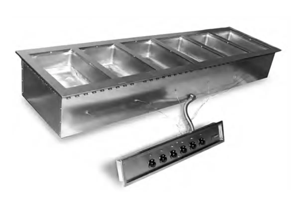 Eagle Group SGDI-6-240T Drop-in Wet or Dry Type Hot Food Well Unit - 240v