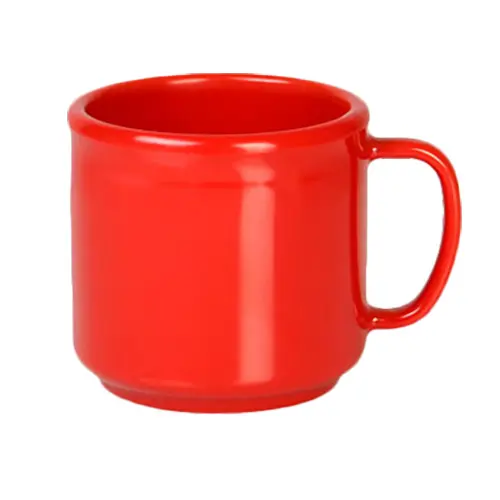Thunder Group CR9035PR 10 oz Pure Red Melamine Mug - 1 Doz