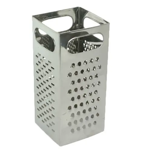 Thunder Group SLGR004 4" Square Stainless Steel Four-Sided Grater