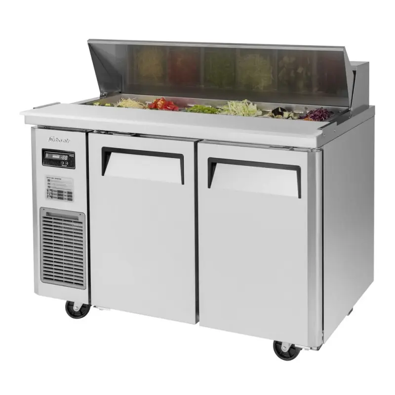 Turbo Air JST-48-N 11cf Side Mount Sandwich Prep Salad Cooler Holds 12 Pans