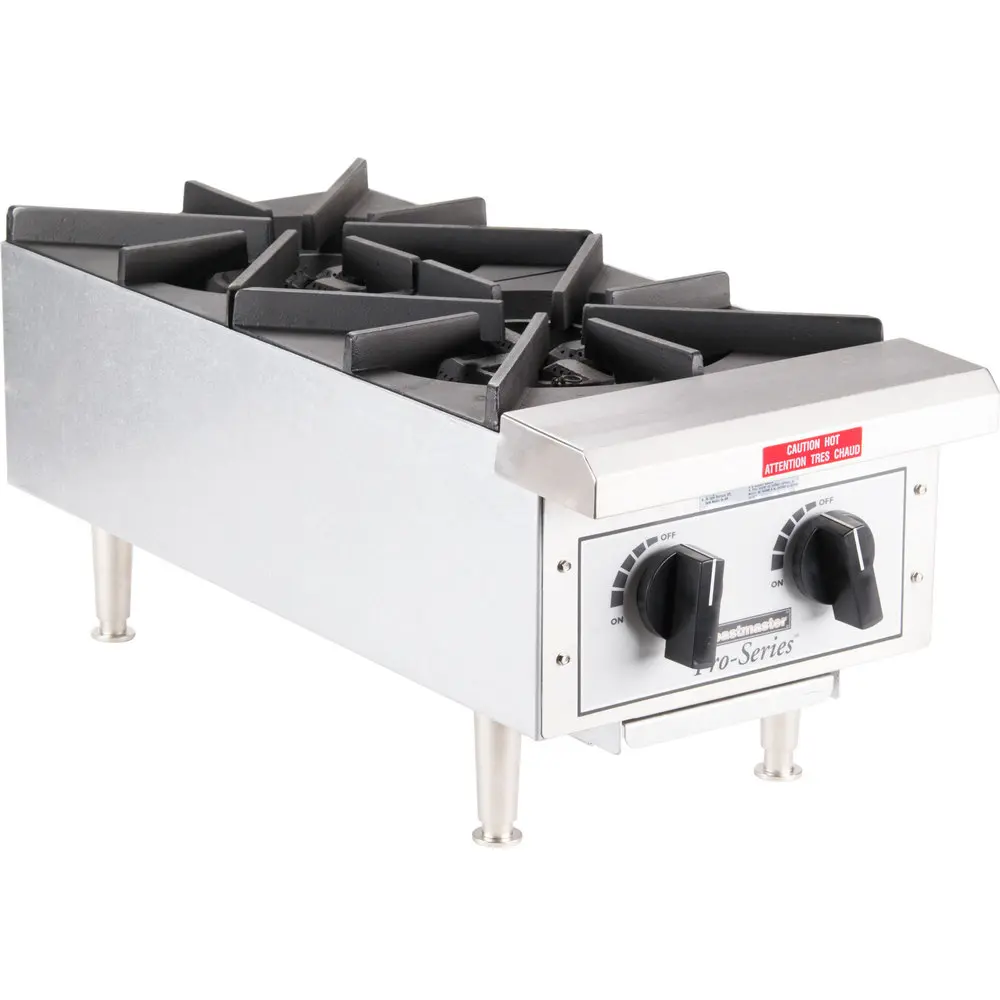 Toastmaster TMHP2 Dual Burner 44 kBTU Gas Countertop Hot Plate