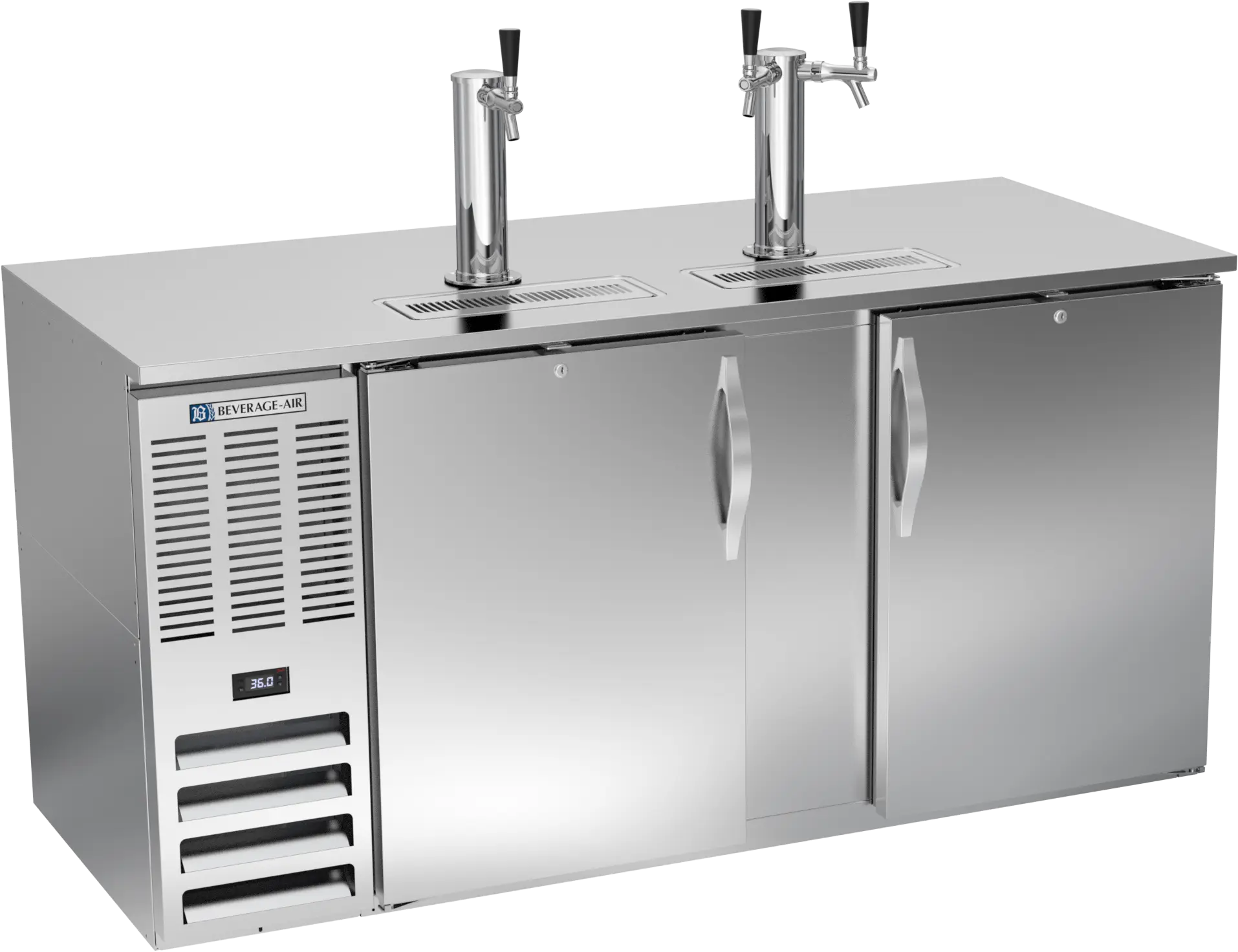 Beverage Air DD68HC-S 28.4 CuFt Three Keg S/S Direct Draw Draft Beer Cooler