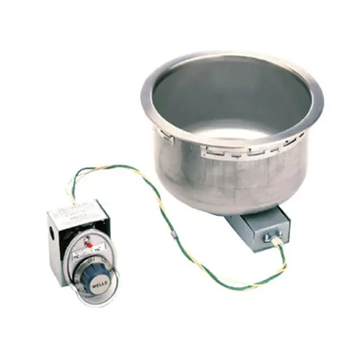 Wells SS-10TD Built-In 11 Qt Round Hot Well w/Thermostatic Control & Drain
