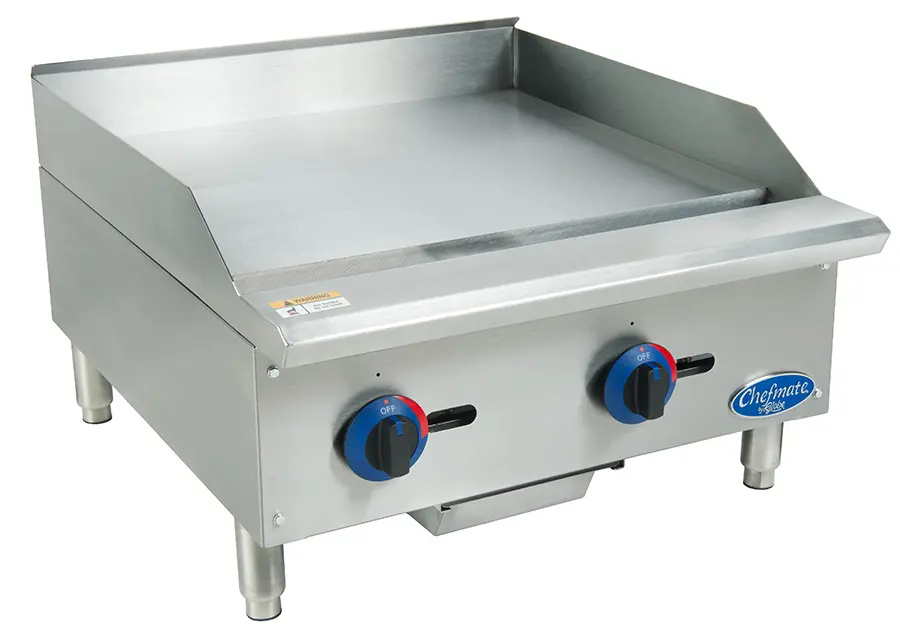 Globe C24GG 24" Chefmate Countertop Gas Griddle - Natural Gas | SUB