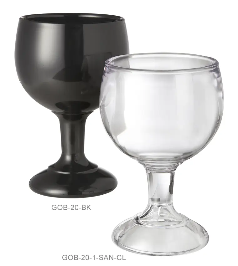 GET GOB-20-1-SAN-CL 1 Dozen - 20 oz, 5" SAN Schooner, 7" Tall - Clear