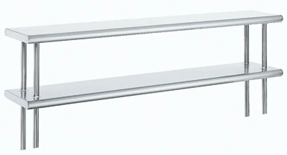 Advance Tabco ODS-12-48 48 x 12 Table-Mounted Double Deck Stainless ...