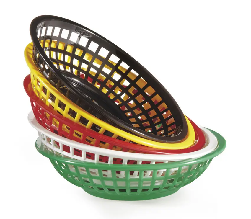 GET RB-820-* 3 Dozen - 8" Rnd Bread & Bun Basket - Available in 6 Colors
