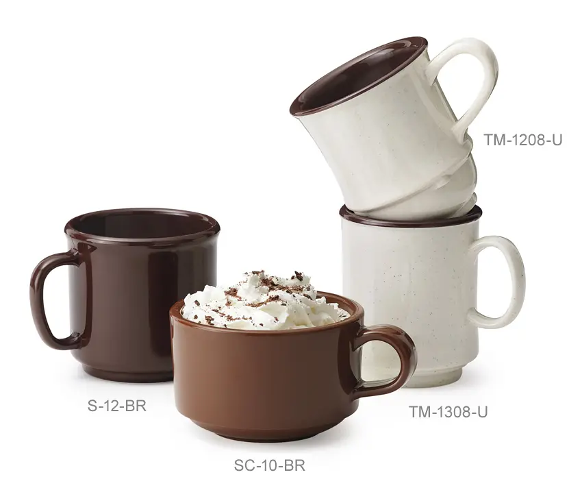 GET TM-1308-U 2 Dozen - 8 oz 3-1/4" Ultraware Stacking Coffee Mug