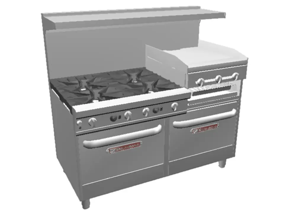 Southbend 4607DD-2RR Ultimate 60" Large Burner Range w/ Griddle/Broiler ...