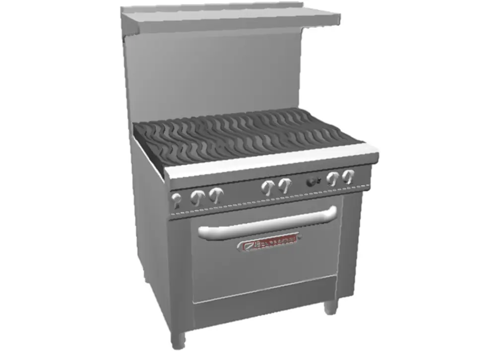 Southbend 4362A Ultimate 36" Gas 6 Burner Range w/ Conv. Oven & Wavy Grates