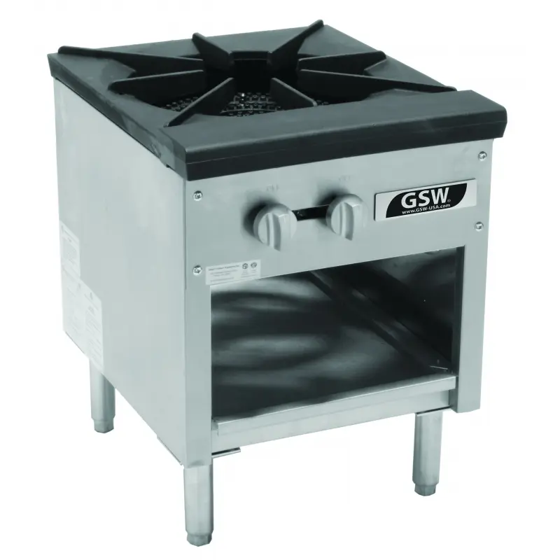GSW USA AESP1-3R24NG 21" x 18" 3 Ring Single Burner Natural Gas Stock ...