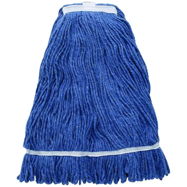 Winco MOP-24C 24oz Wet Mop Head Blue | ACityDiscount