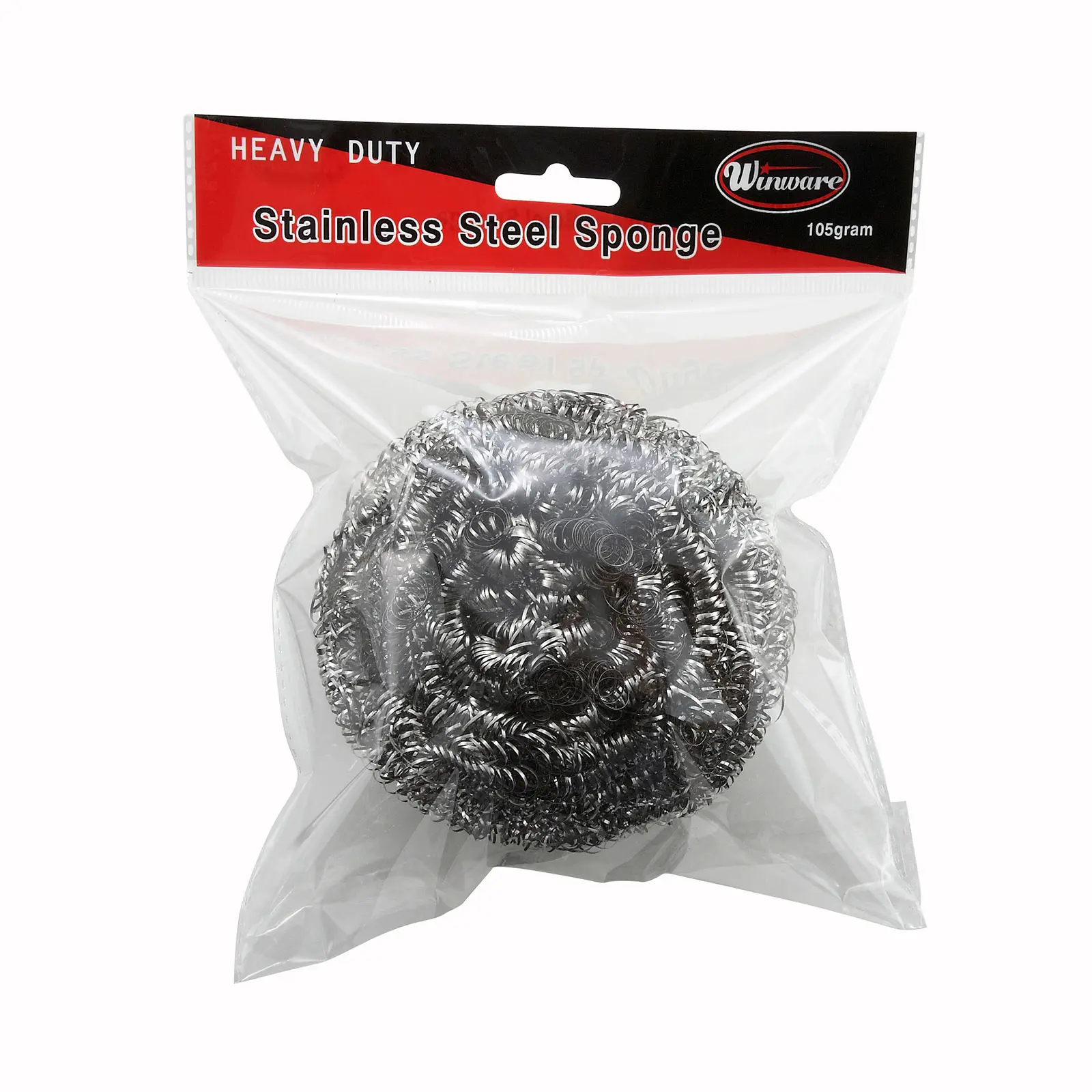 Winco SPG-105 105g Stainless Steel Scouring Sponge | ACityDiscount