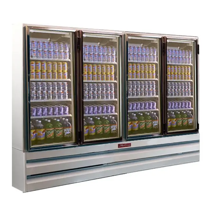 Howard McCray GF102BM-FF Four Hinged Glass Door Freezer Merchandiser ...