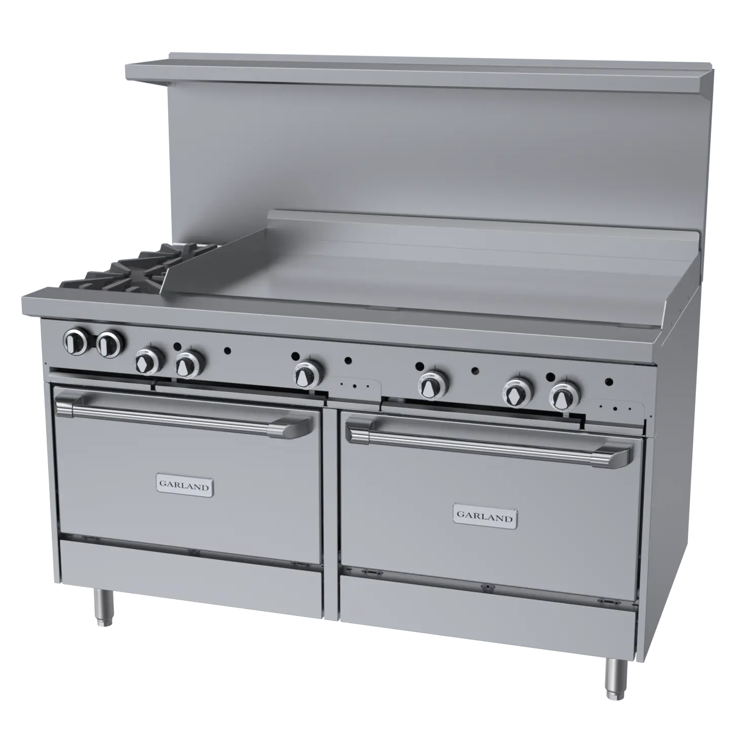 Garland G60-2G48RR Starfire 60" Range w/ 2 Burners 48" Griddle 2 ...
