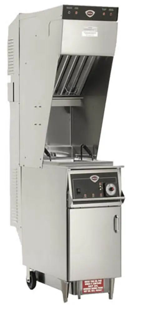 Wells WVAE-55FC 55 lb Electric Ventless Open Fryer With Built In Oil Filter