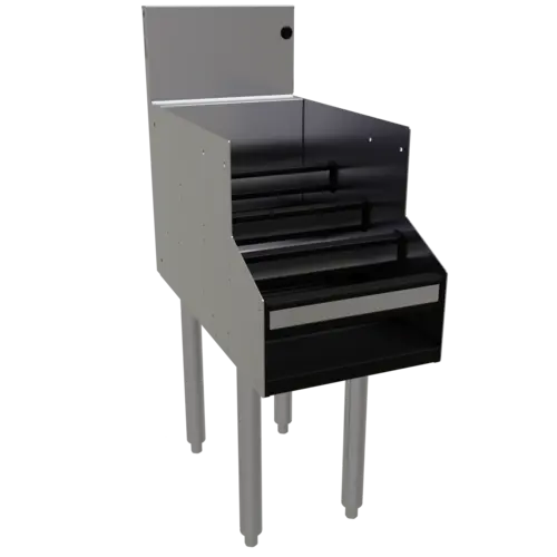 Glastender LDA-12S 12" Underbar 4 Tier Free Standing Liquor Bottle ...