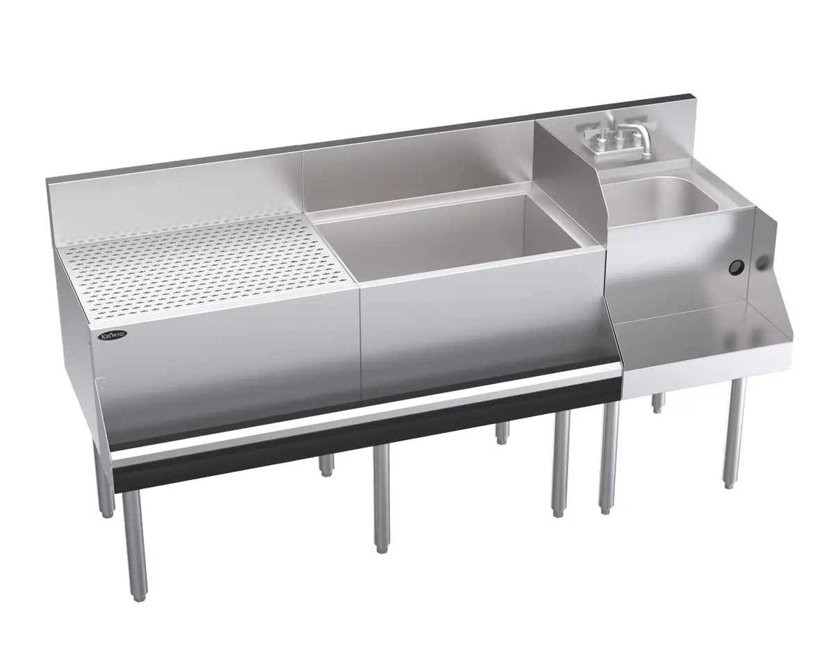 Krowne KR24-W66A-10 Royal 1800 Series 66"W Underbar Ice Bin/Cocktail ...