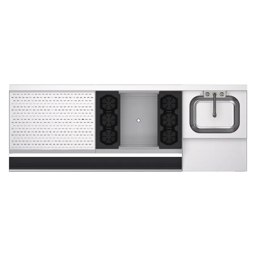 Krowne KR24-W66A-10 Royal 1800 Series 66"W Underbar Ice Bin/Cocktail ...